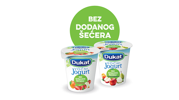 Dukat je prvi u Hrvatskoj predstavio nove voćne jogurte bez dodatka ...